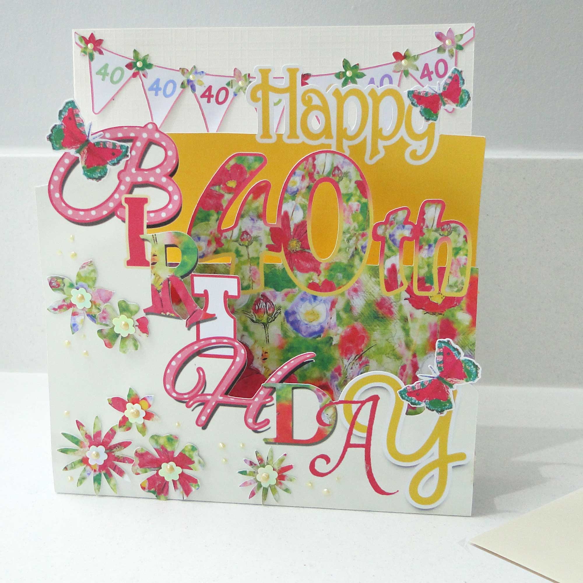 40th Birthday Card Ideas Handmade Cards Printable Templates Free